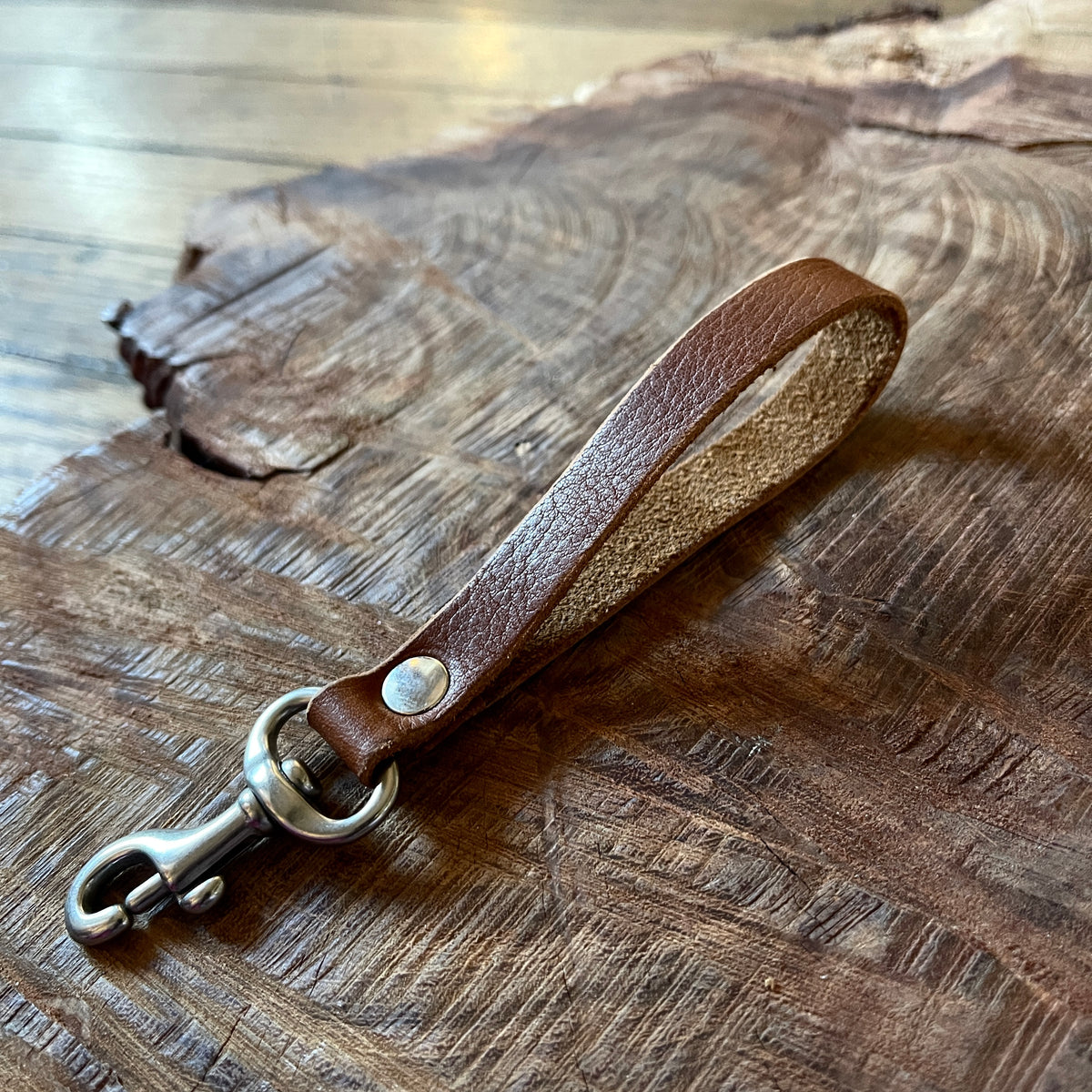 Leather Loop Key Chain by Halo Halo Creations – Pop Cycle Tucson
