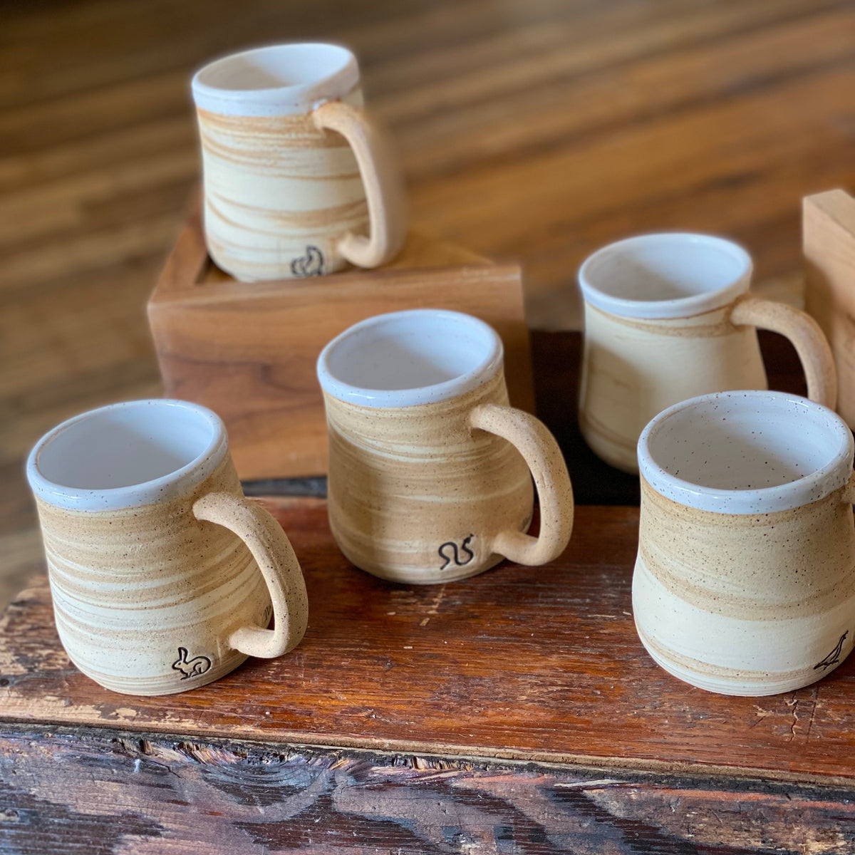 Ceramic Swirl Mugs by Crooked Tree Ceramics – Pop Cycle Tucson