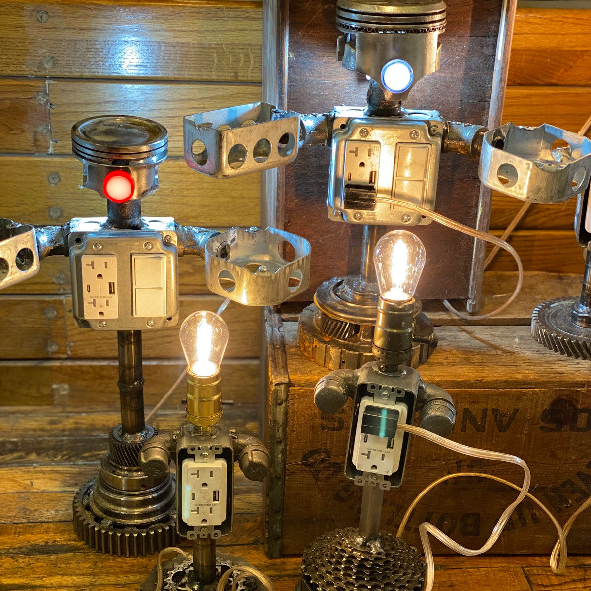 Robot Lamps by the Lost Highway Sign Company – Pop Cycle Tucson