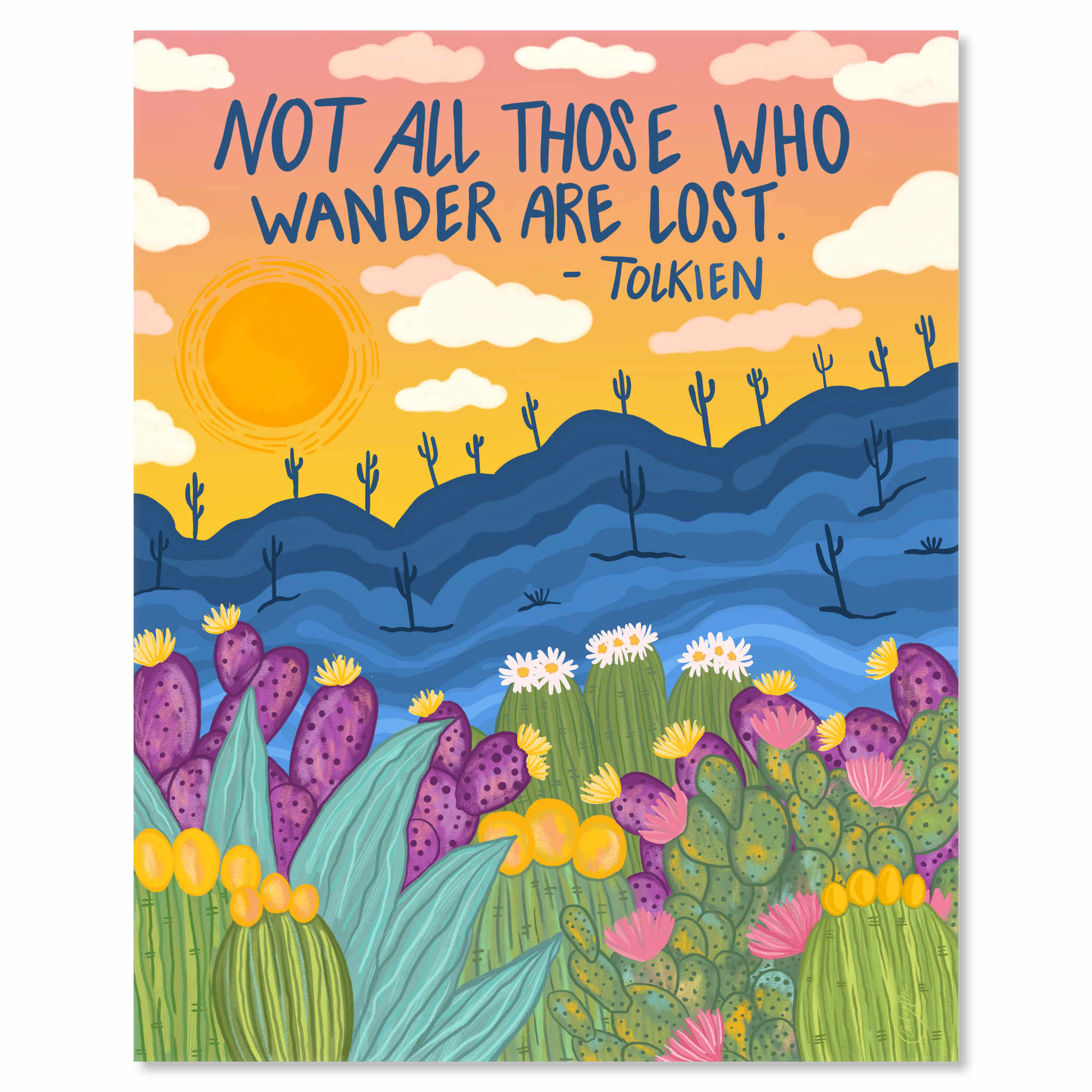 Positive Vibes Art Prints by Annotated Audrey – Pop Cycle Tucson