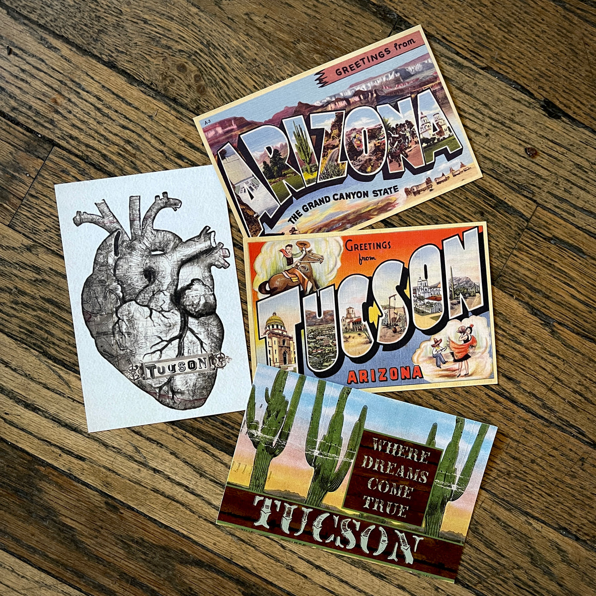 Greetings from Tucson and Arizona Postcard – Pop Cycle Tucson